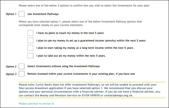 Retirement Outcomes Review: Investment pathways | Curtis Banks